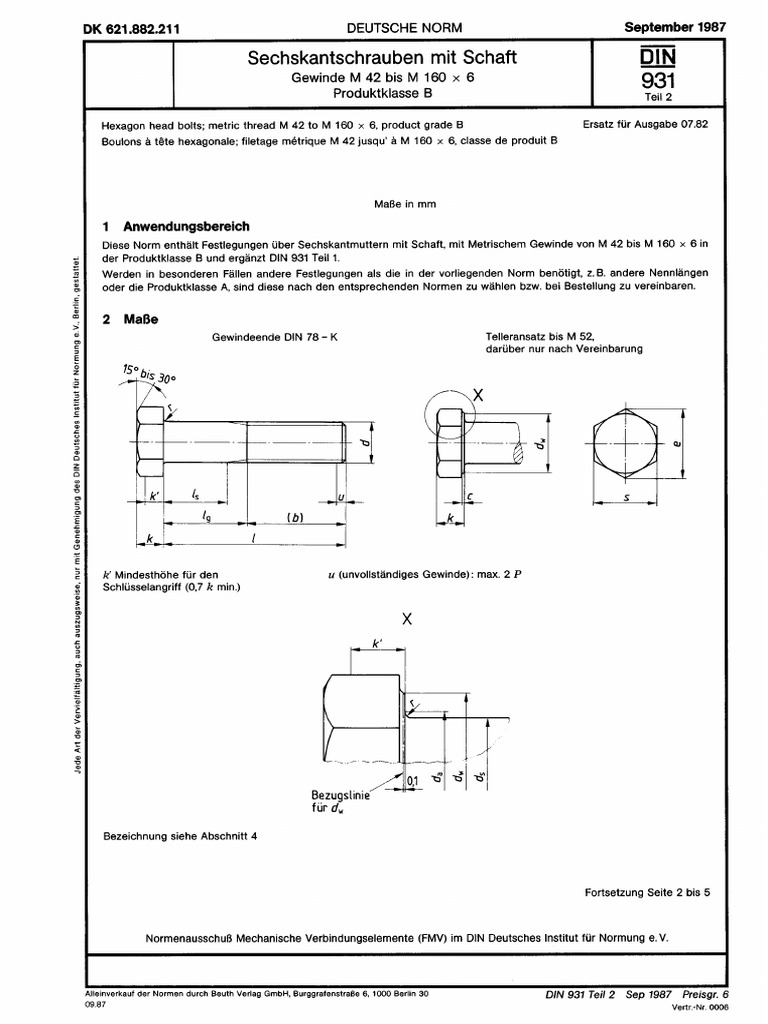 Din 931-2 | PDF