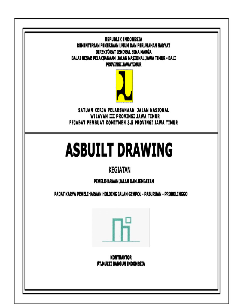 Asbuilt Drawing Bangil | PDF