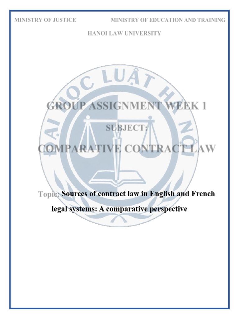 Comparative Sources of Contract Law | PDF | Precedent | Case Law
