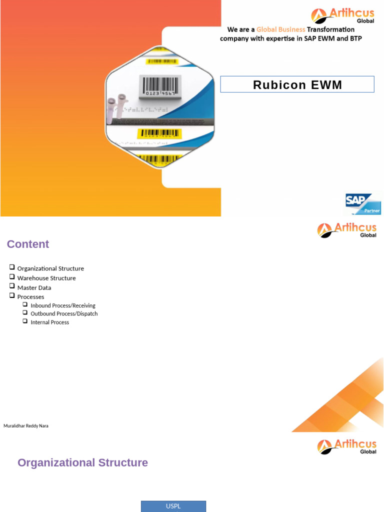 Rubicon EWM | PDF | Warehouse | Supply Chain Management