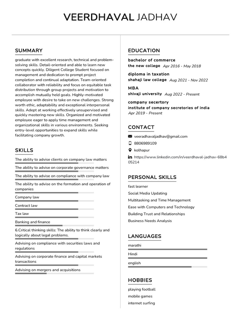 My Resume Veerdhaval | PDF | Behavior Modification | Cognition