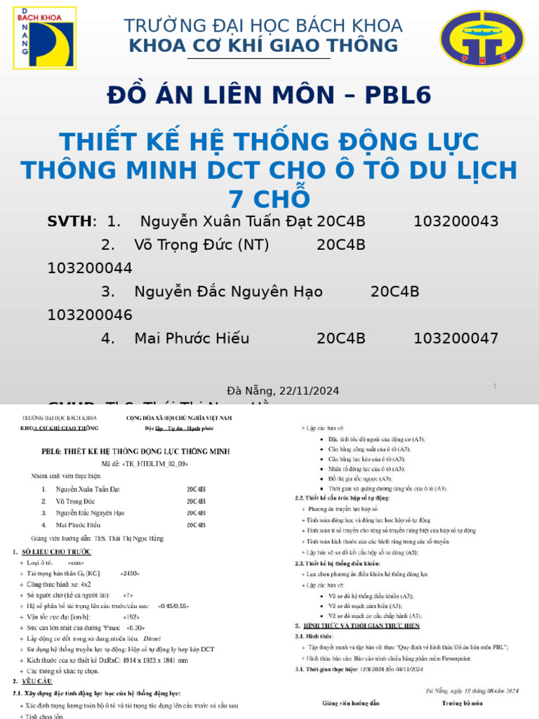 Slide Báo Cáo Đ Án Pbl6 | PDF