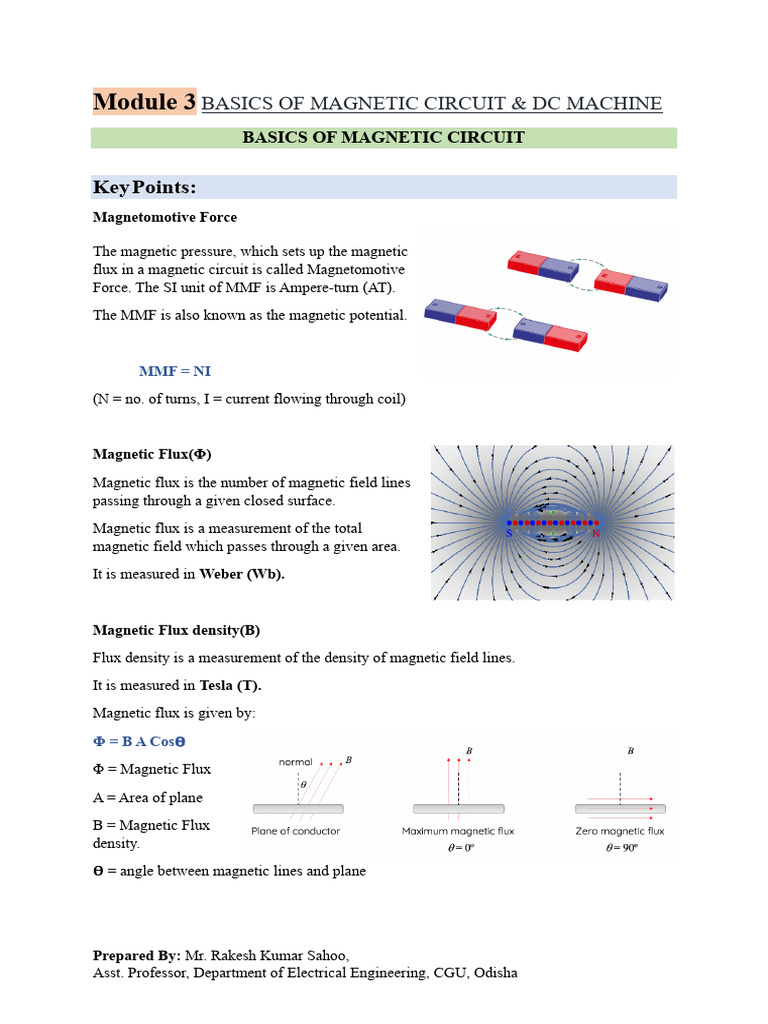 Basics of Magnetism in DC Machines | PDF | Electric Motor | Electricity