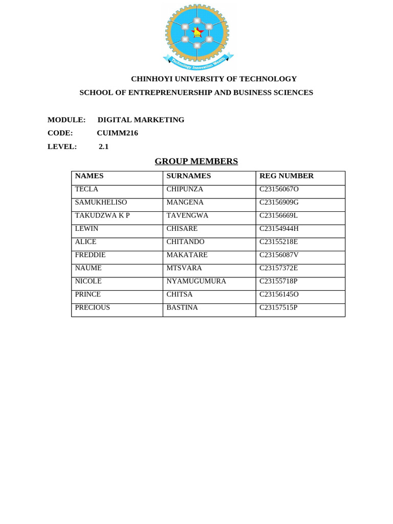 Digital Marketing Assignment | PDF