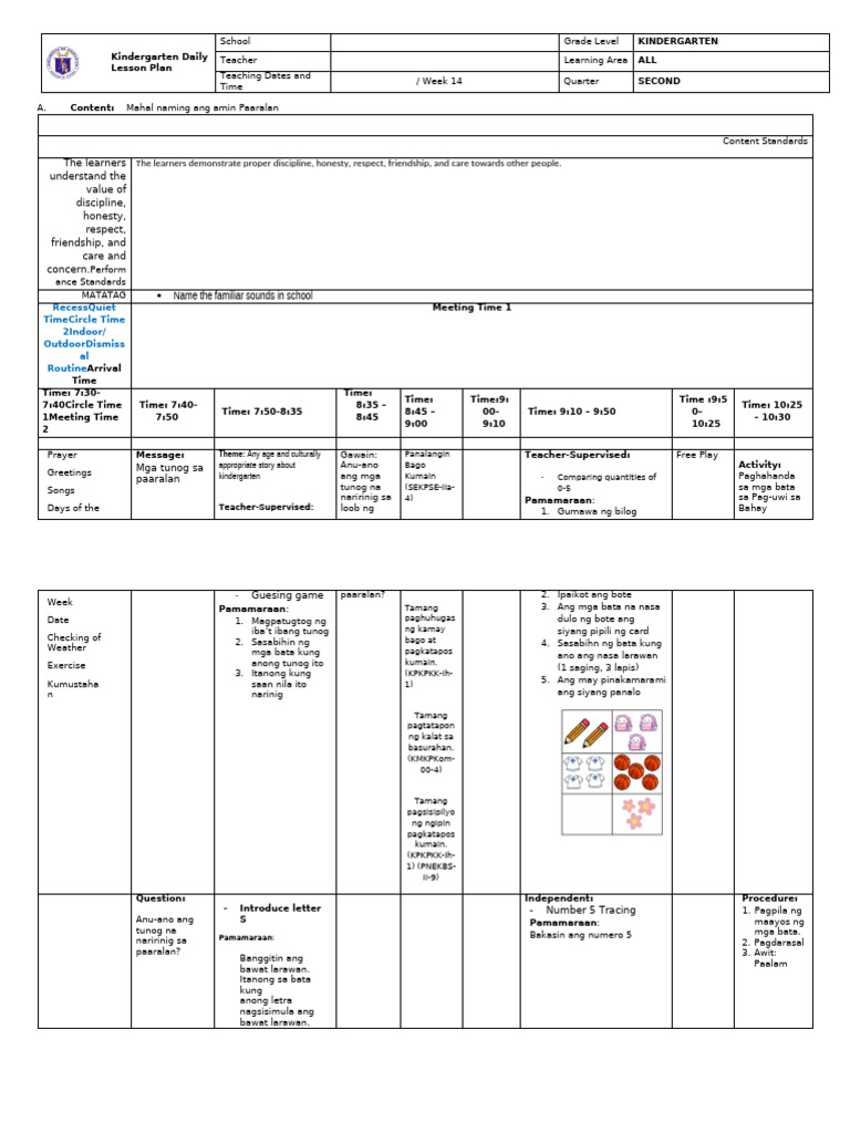 Kinder-New-DLL Week14 - Day2 | PDF