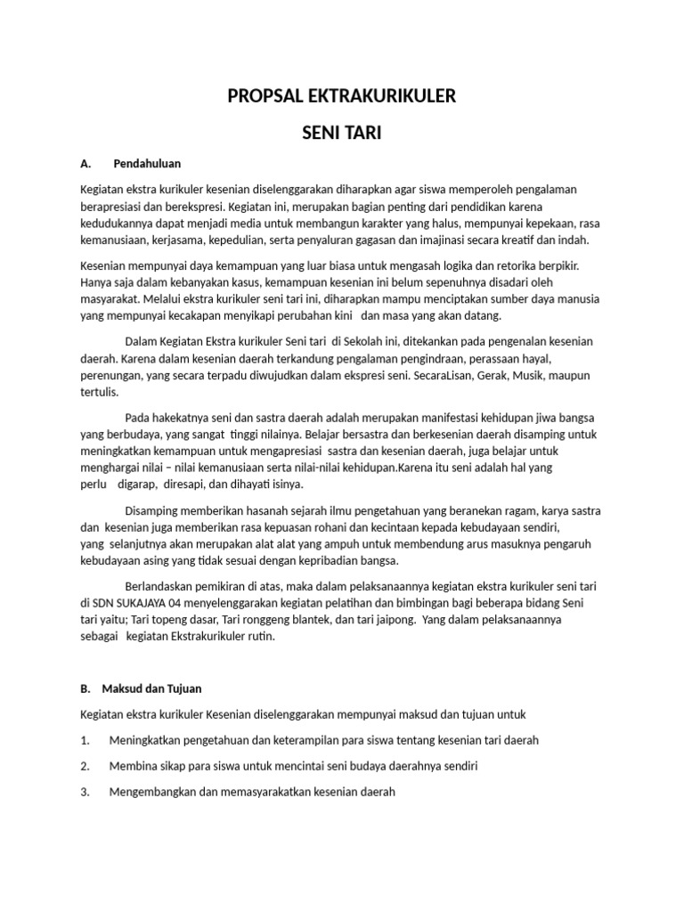 Proposal Ekskul | PDF