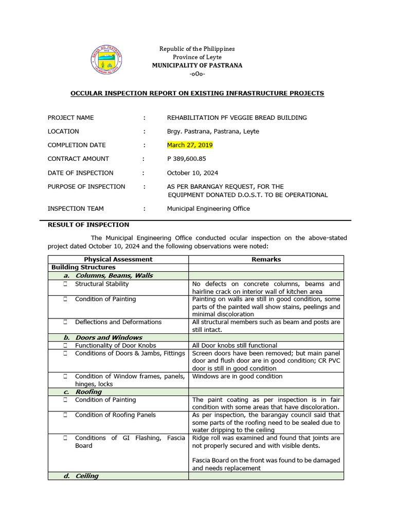 Coa Aapsi 2024 - Veggie Bread BLDG | PDF | Door | Architectural Elements