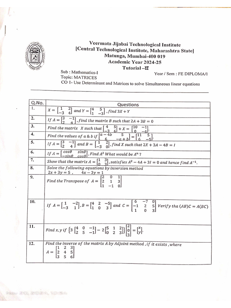 Solution of Tutorial 2 | PDF