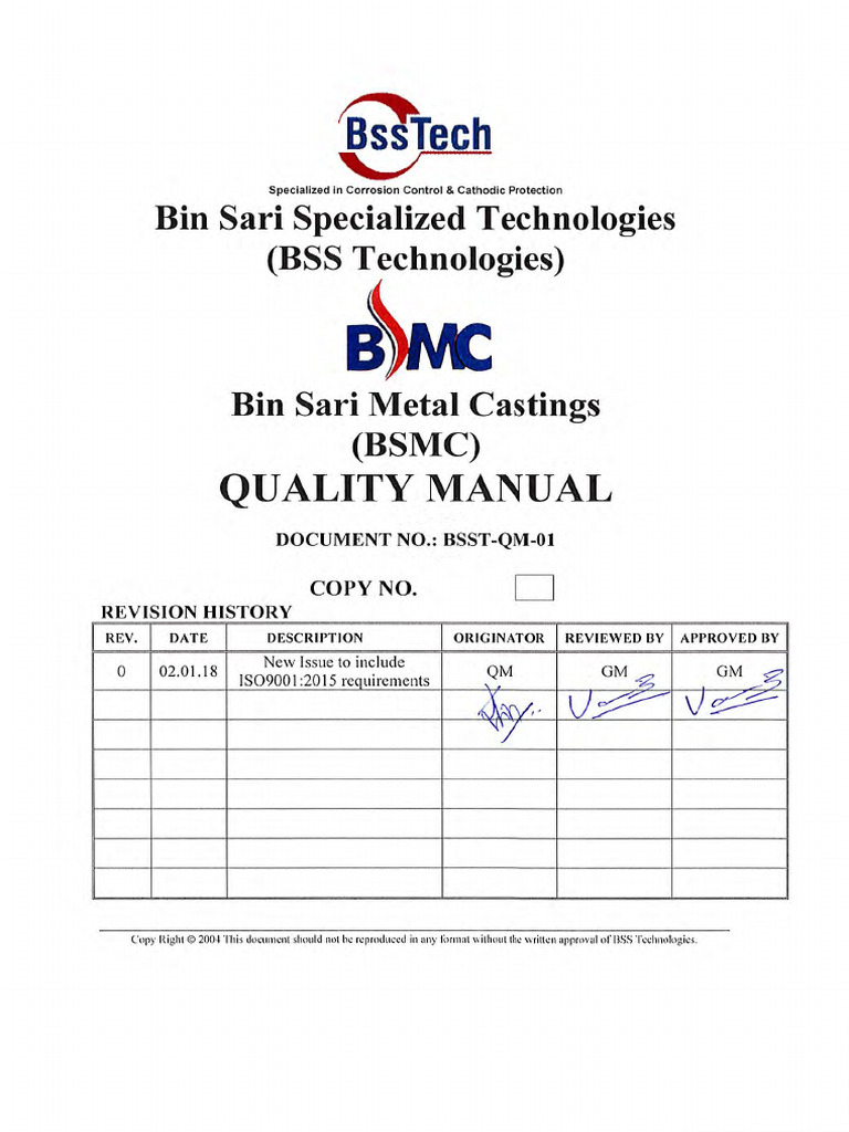 Quality Manual | PDF | Quality Management System | Quality Management