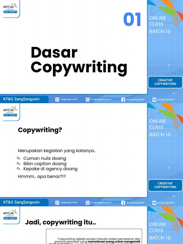 Creative Copywriting - Batch 10 Week 1 | PDF