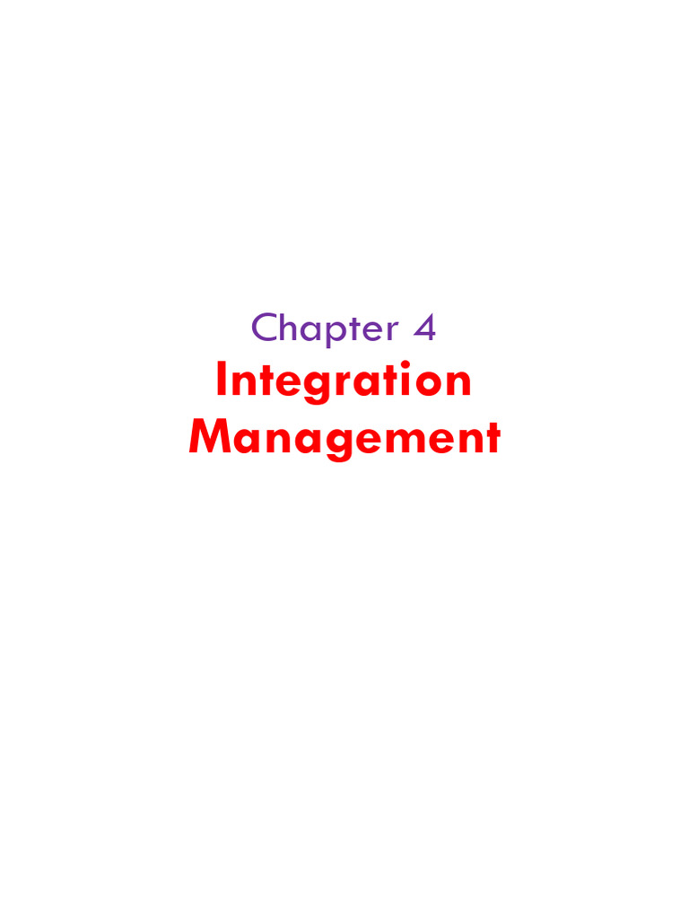 Integration Management1 | PDF | Project Management | Agile Software Development
