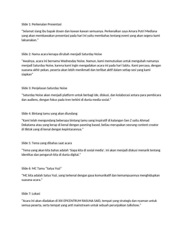 Materi Pecha Kucha | PDF