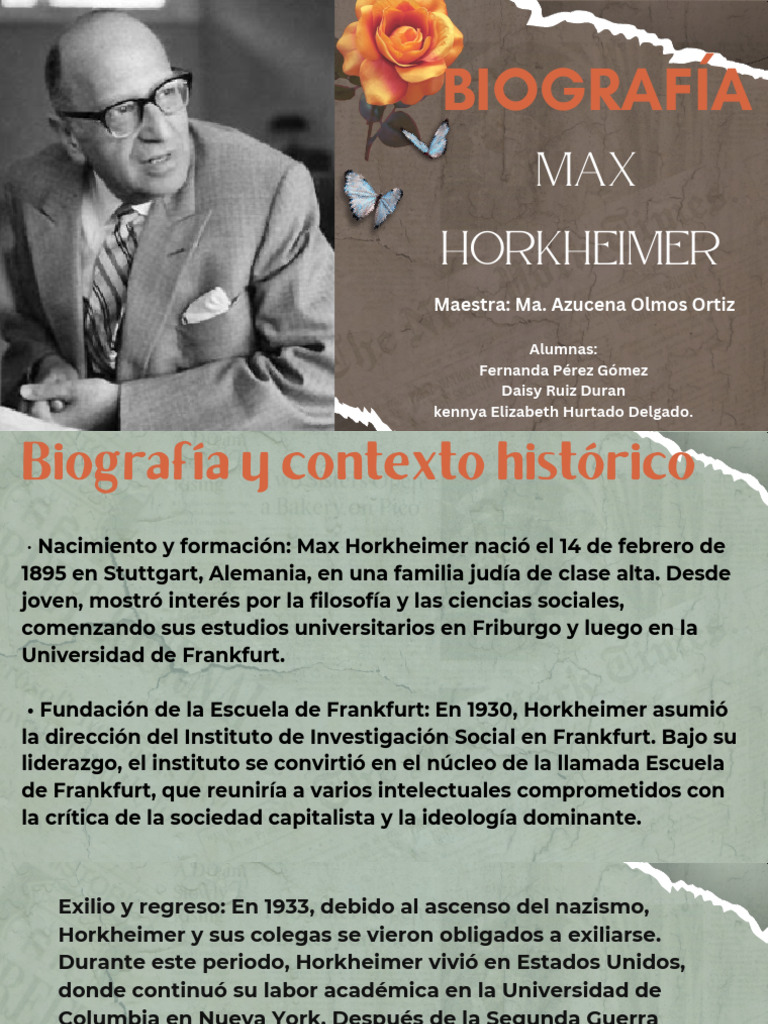 Max Horkheimer - PDF 2 | PDF | Racionalidad | Pedagogía