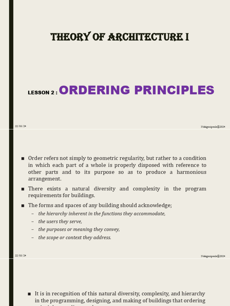 Ordering Principles in Design | PDF | Symmetry | Rhythm