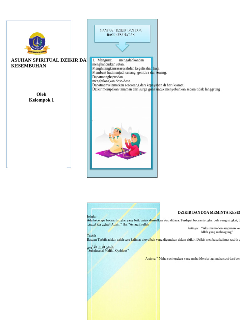 Leaflet Dzikir Dan Doa KLP 3 (2) - 1 | PDF