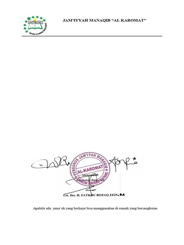 Undangan Manakib B | PDF