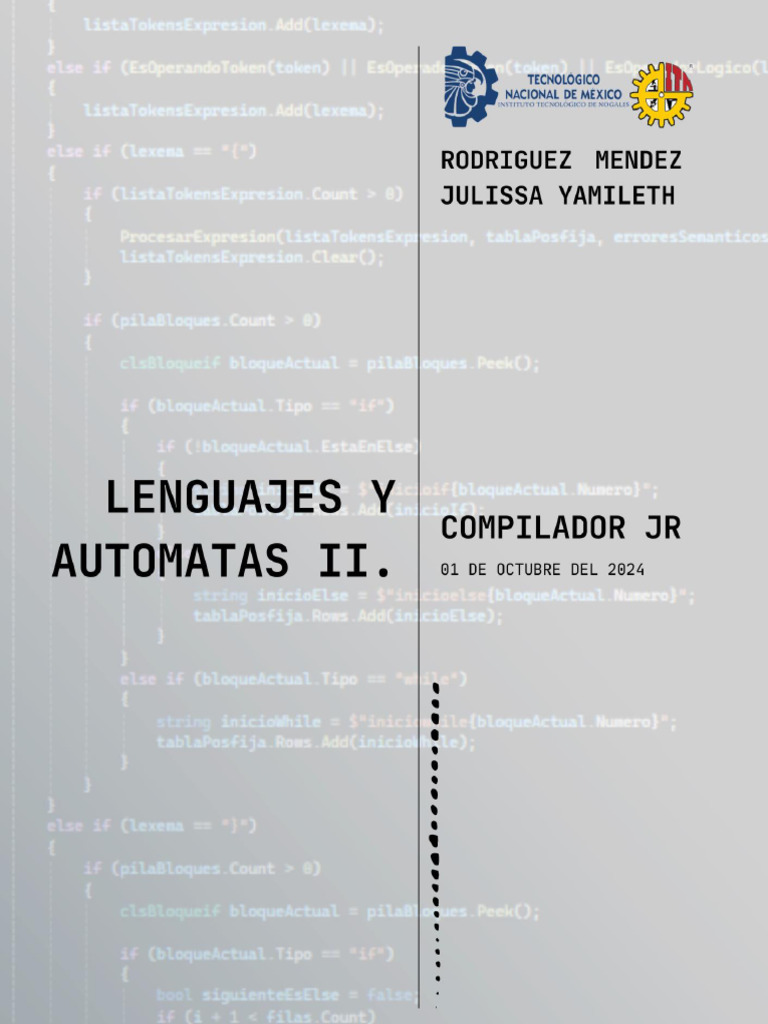 Documentacion Compilador | PDF | Datos de computadora | Datos