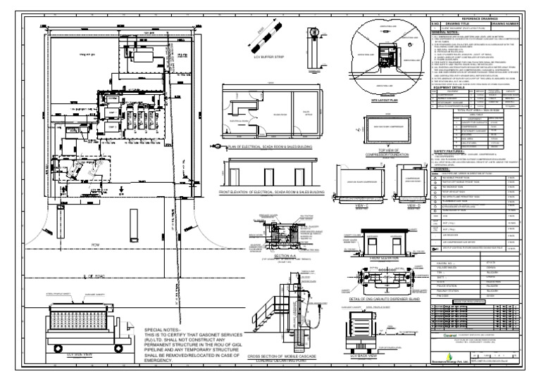 CNG Station Layout & Safety Plan | PDF | Chemical Process Engineering ...