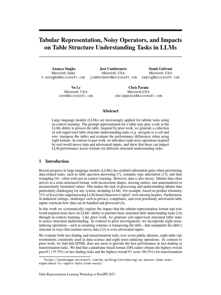 25 Tabular Representation Noisy o | PDF | Computing | Computer Programming