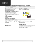 Fichas Epp Ficha Tecnica de Equipo de Proteccion Personal | PDF