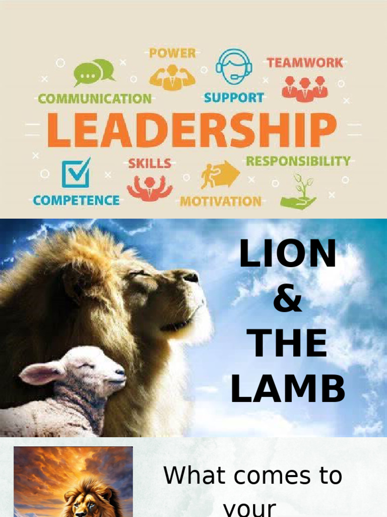 Lion and The Lamb | PDF | Leadership | Goal