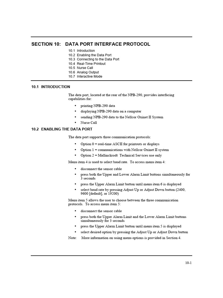 Nellcor NPB-290 - Service Manual | PDF | Amplifier | Heart Rate