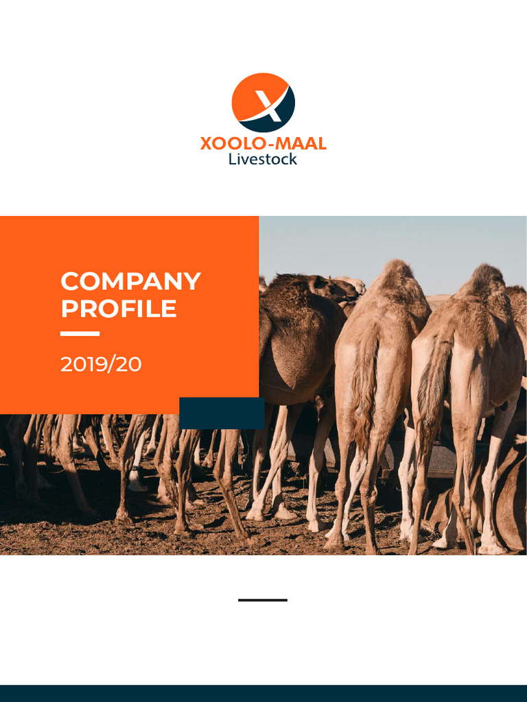 Xoolo-Maal Profile - Compressed | PDF | Livestock | Meat