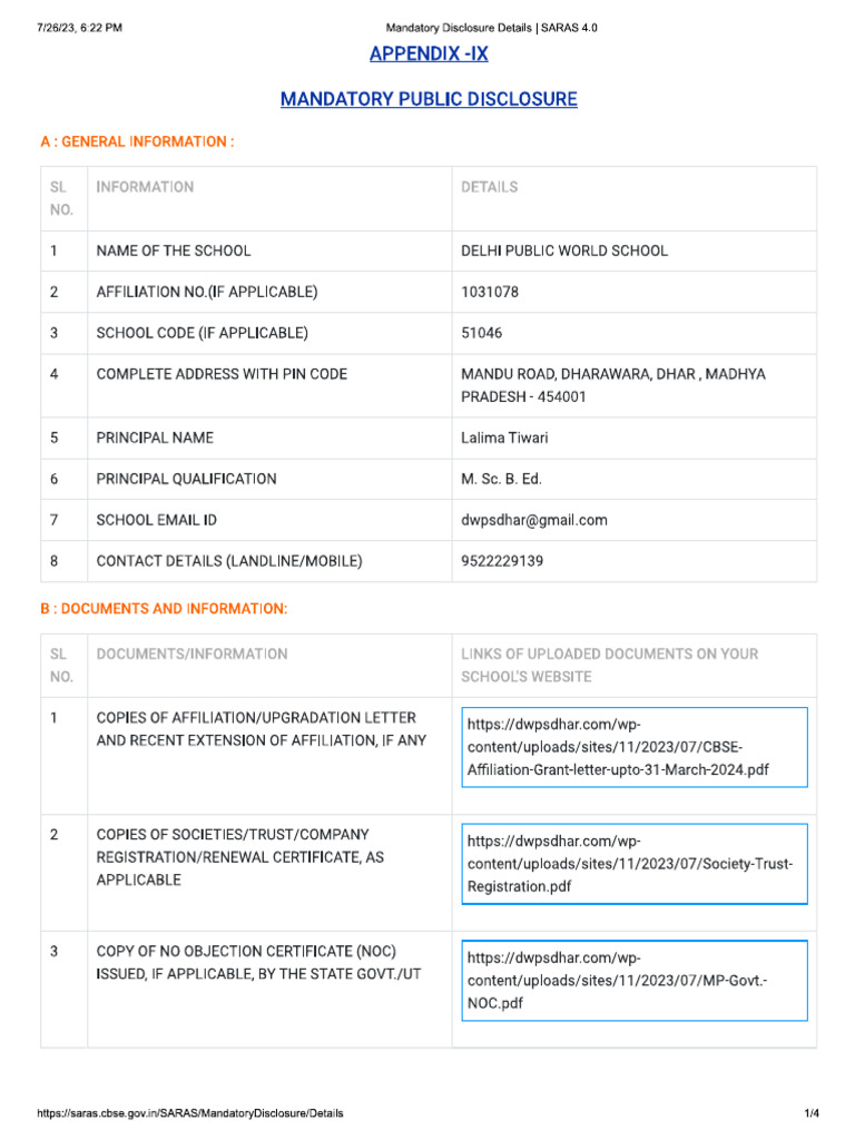 Mandatory Public Disc Certificate | PDF