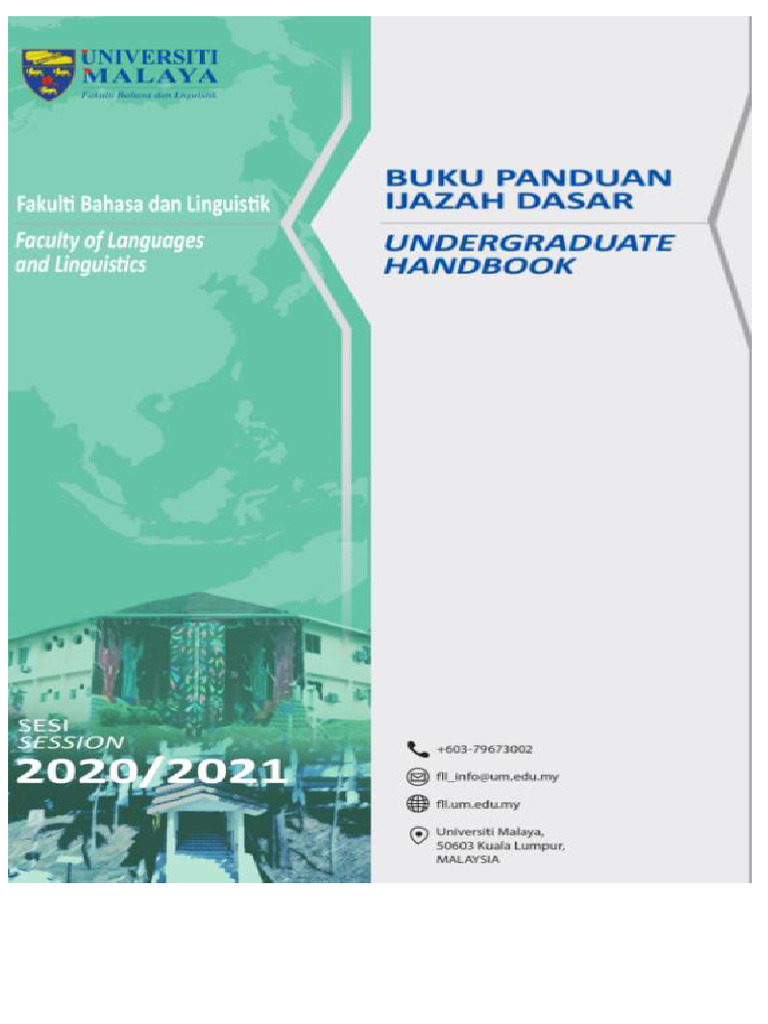 Undergraduate Handbook 20202021 | PDF
