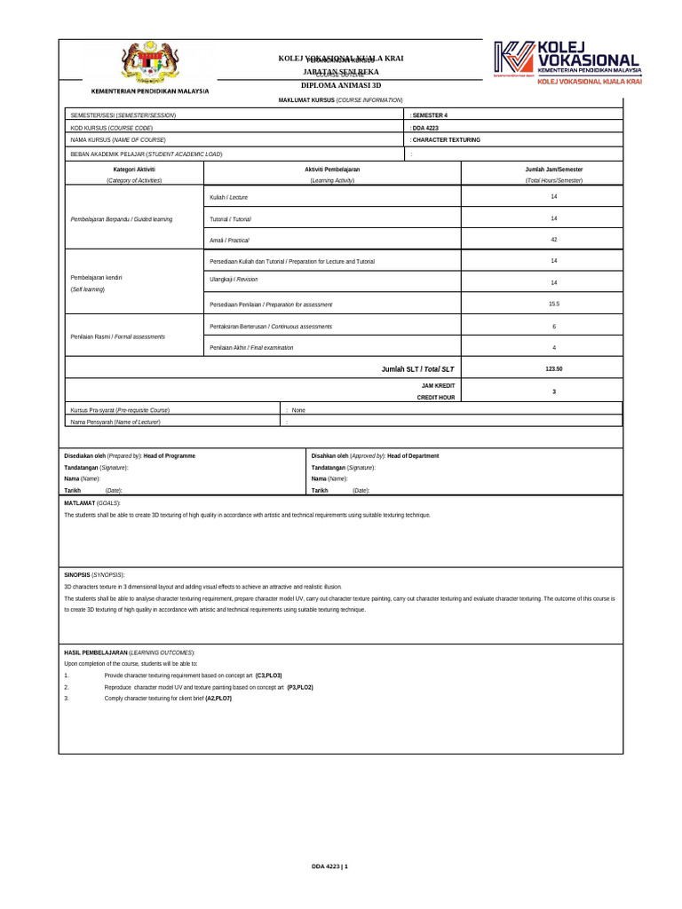 Co Dda4223 Character Texturing | PDF | Texture Mapping | 3 D Computer ...