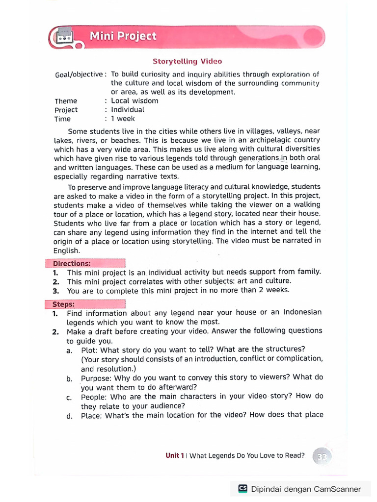 Narrative Text Project | PDF
