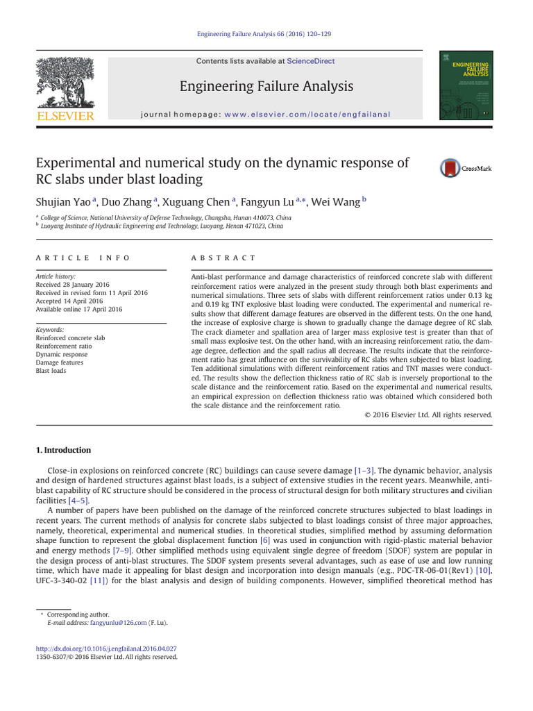 Plasticity Model of RC Slab Reference | PDF | Stress (Mechanics ...