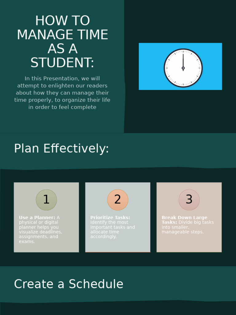 Time Management For Students | PDF | Cognitive Psychology | Cognition