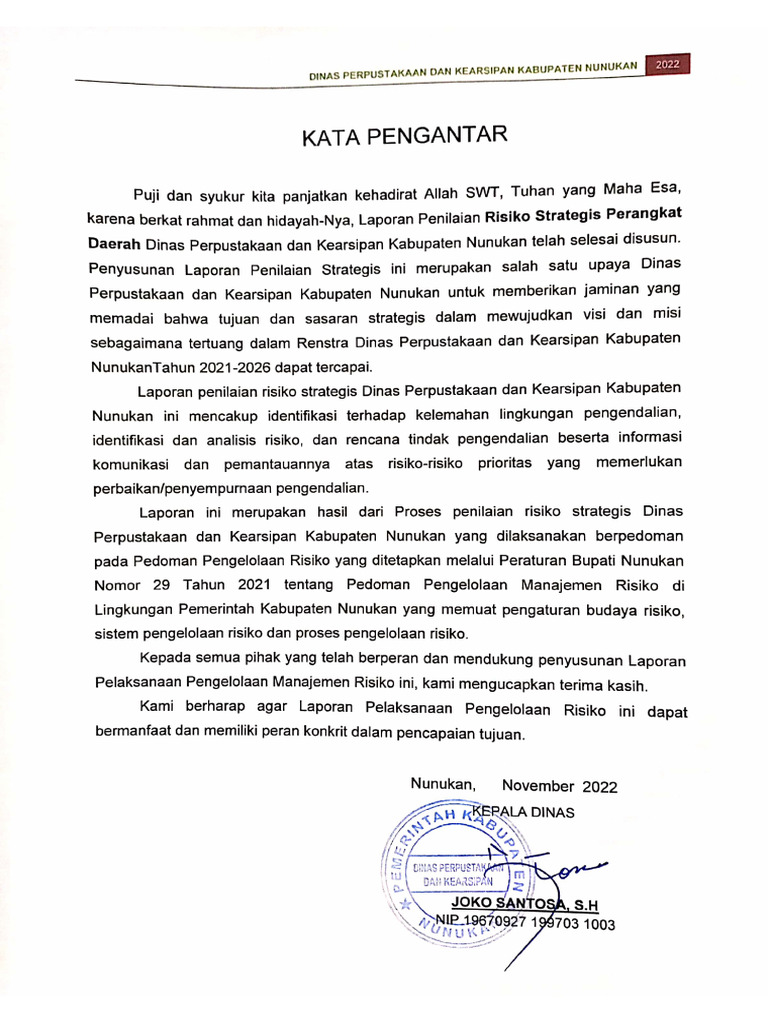 Laporan MR DPK | PDF