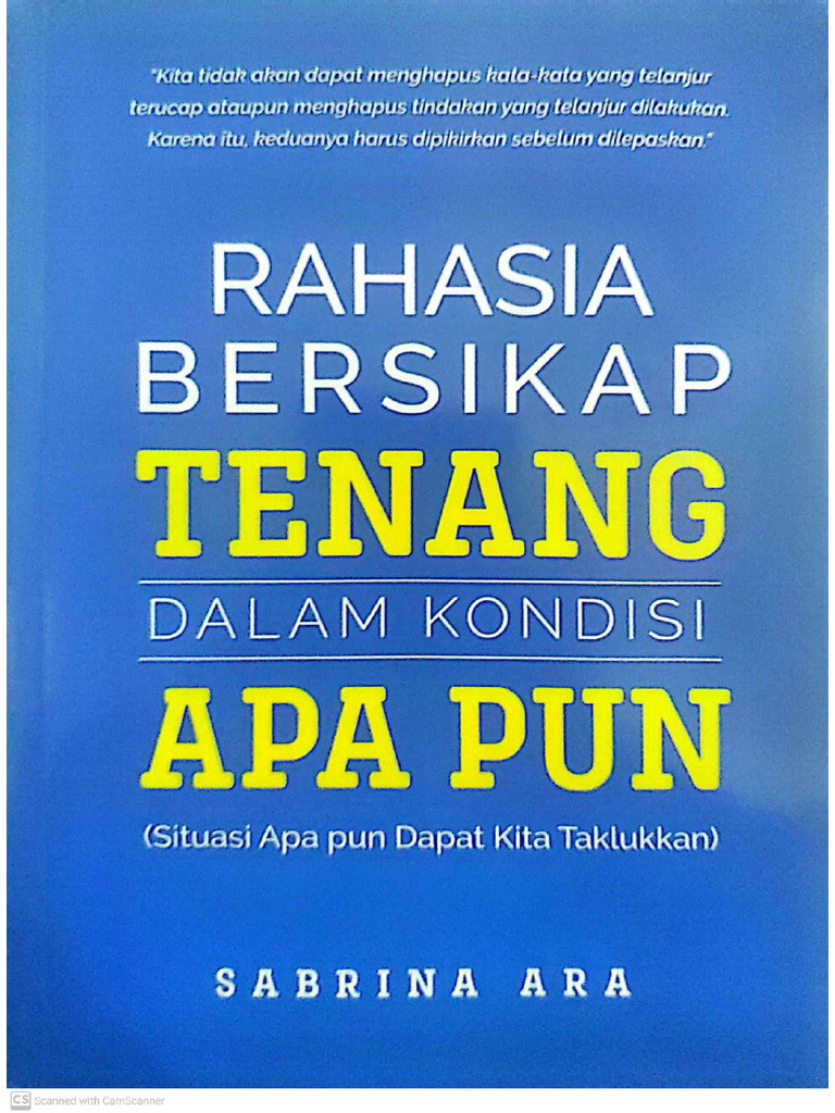 #07. Rahasia Bersikap Tenang Dalam Kondisi Apa Pun (Sabrina Ara) - Compressed | PDF