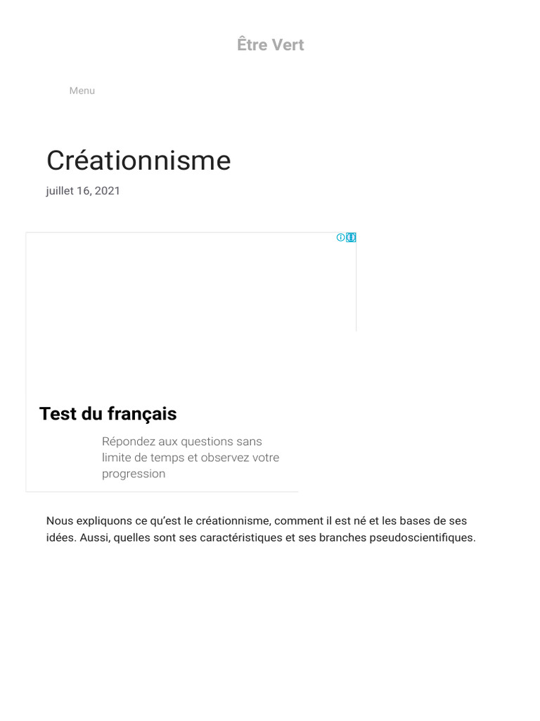 Créationnisme - Origine, Types, Bases, Branches Et Caractéristiques ...