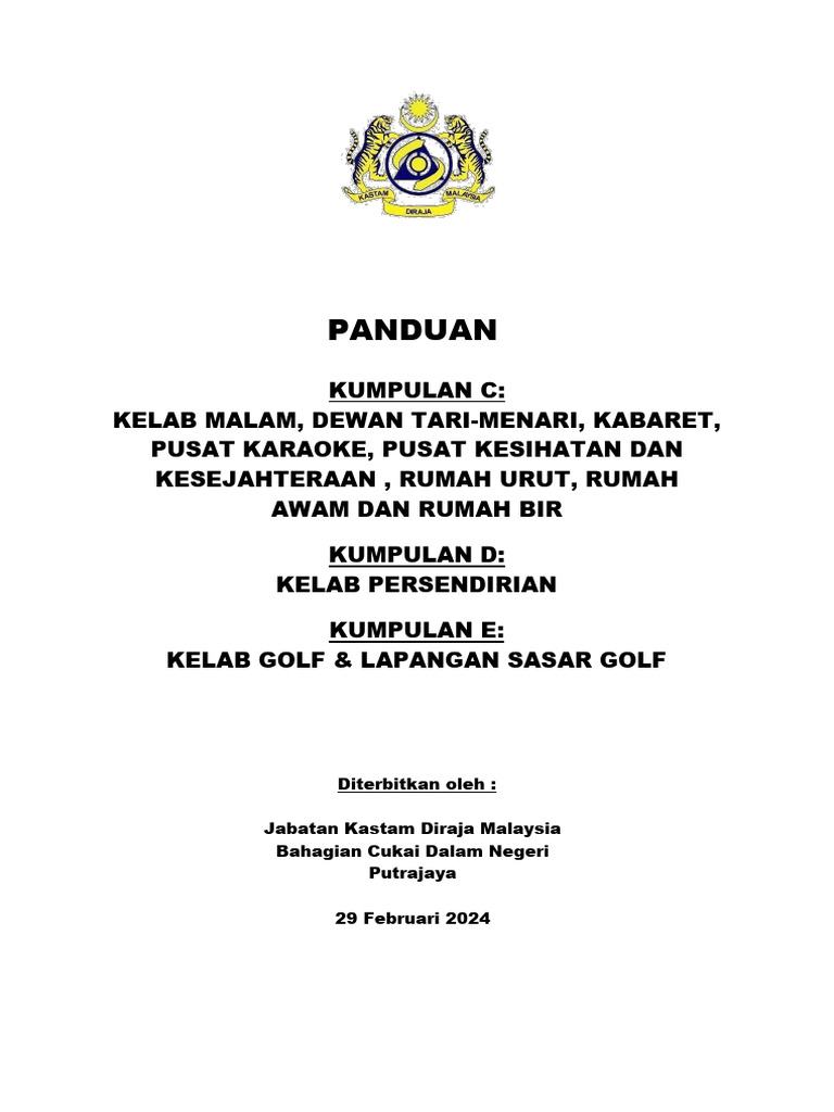 Panduan Kumpulan CDE - 290224 | PDF