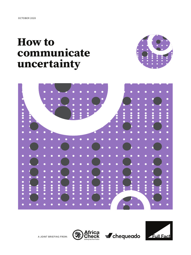 En Communicating Uncertainty | PDF | Uncertainty | Statistics