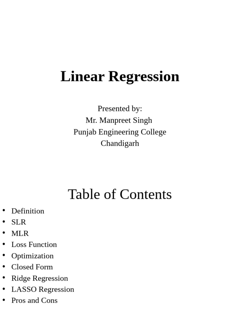 Linear Regression | PDF | Linear Regression | Least Squares Linear Regression | PDF | Linear Regression | Least Squares