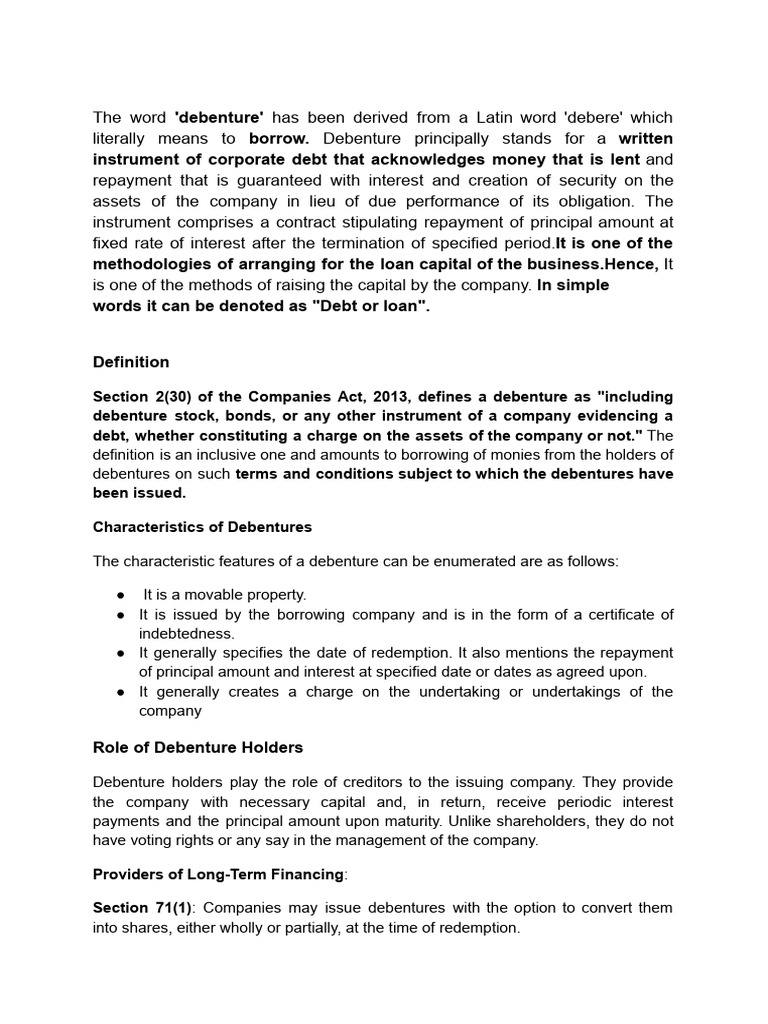 cg 2 | PDF | Debenture | Debt