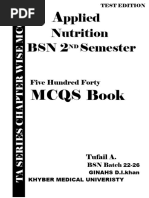 Nutrition MCQs and Answers Guide | PDF | Vitamin | Human Nutrition