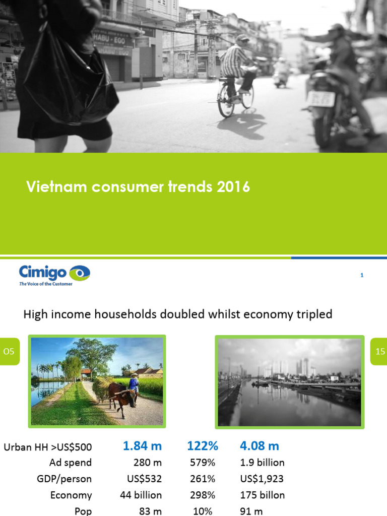 Cimigo Vietnam Consumer Trend 2016 | PDF | Internet | Economies