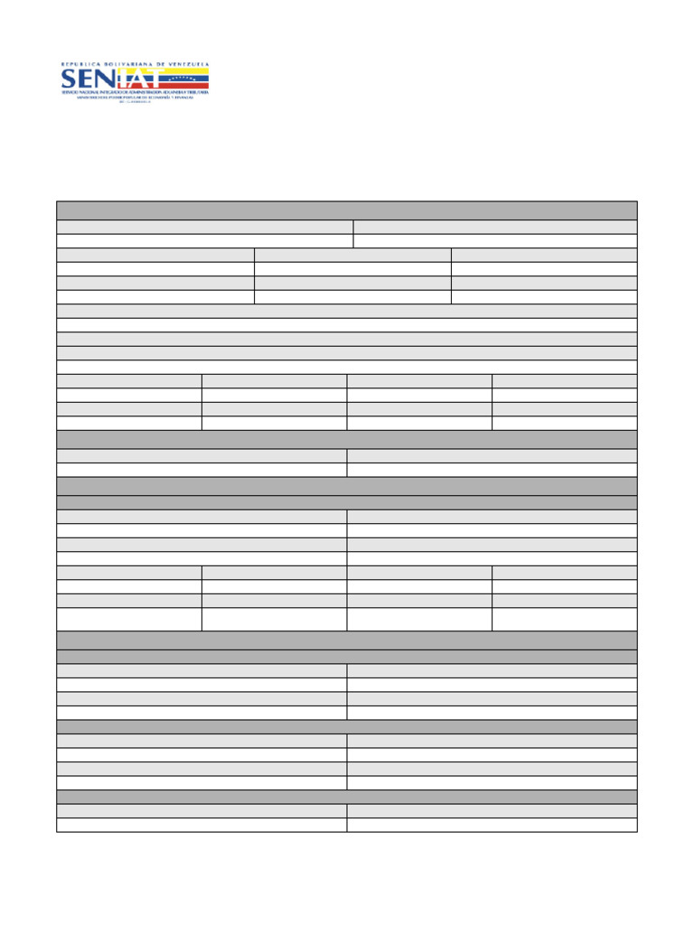 Planilla Rif Emprendedor - Simon Medina | PDF
