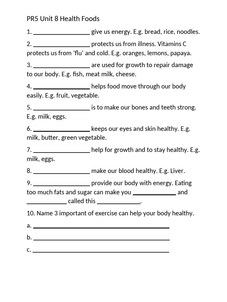 Health Blank | PDF