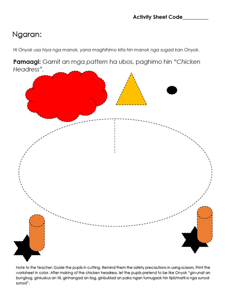 R8 - Activity Sheets - An Awdunon Nga Manok | PDF
