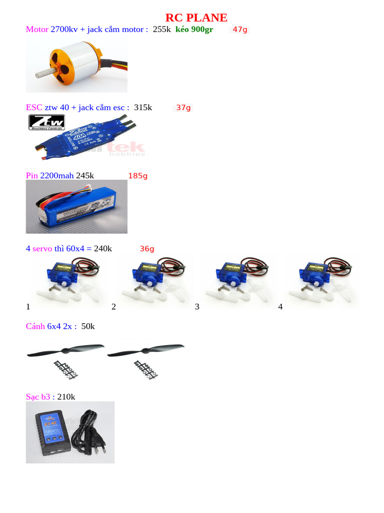 RC Plane: Motor | PDF