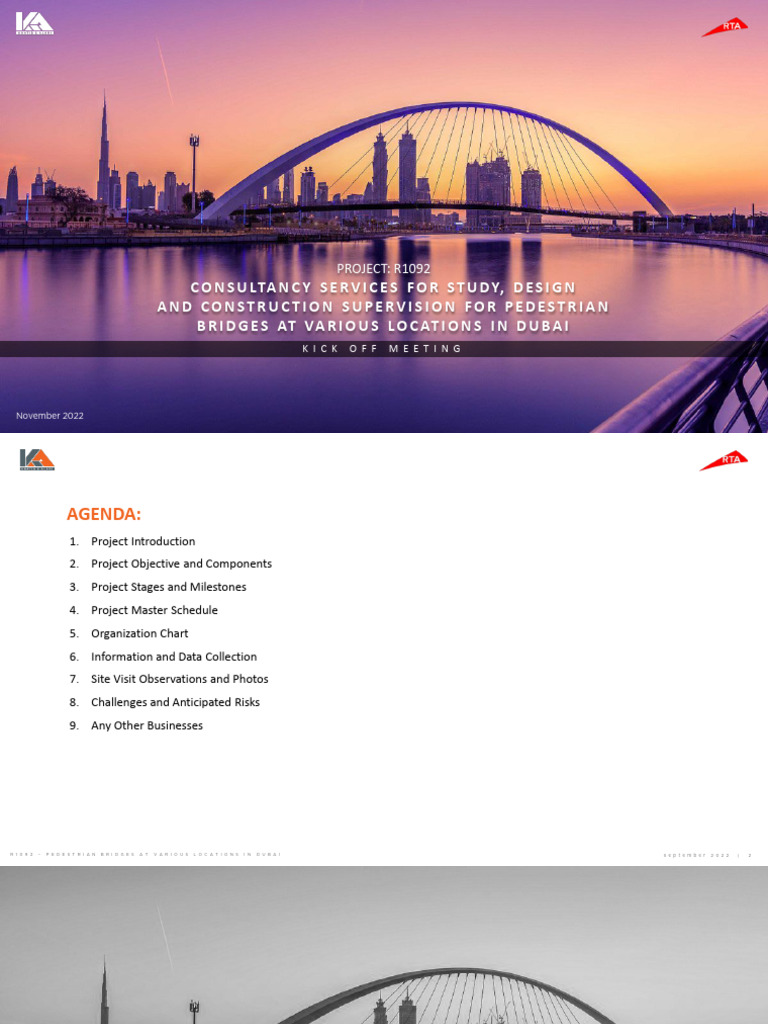 R1092 - Kickoff Meeting Presentation - 07112022 | PDF | Pedestrian | Road