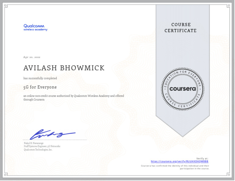 Coursera 5g For All | PDF