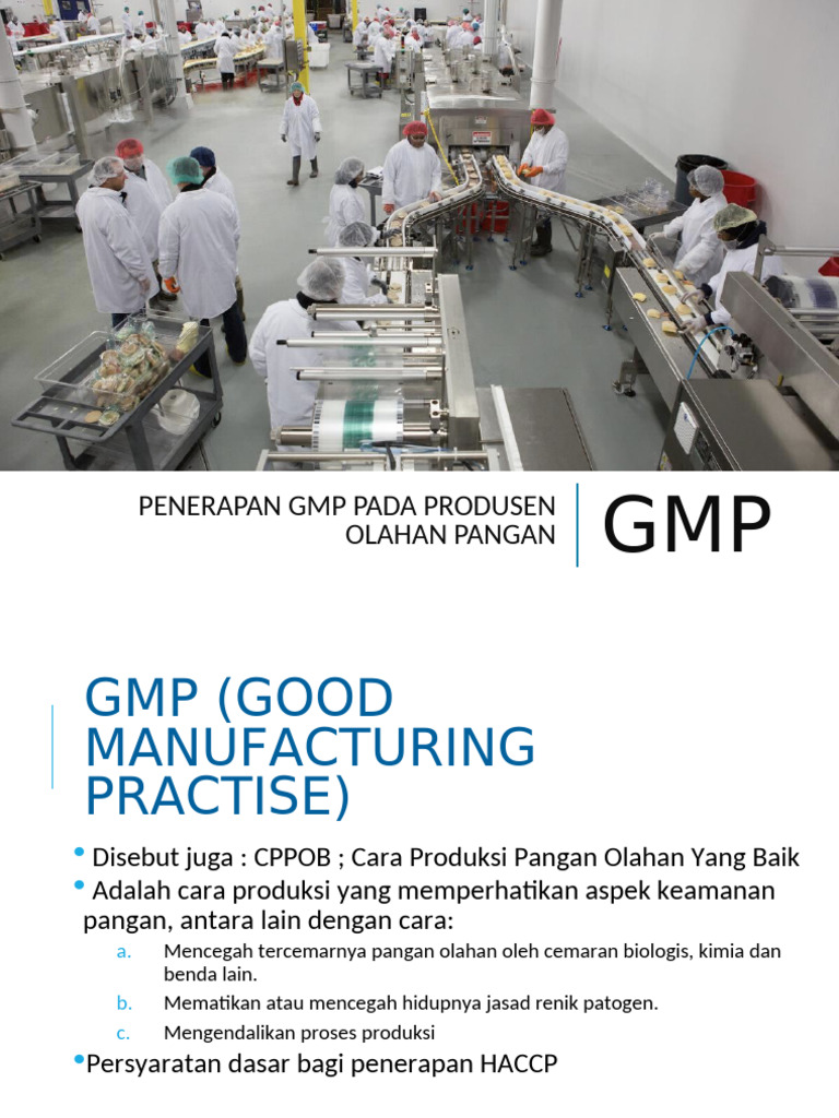 Materi Training GMP | PDF