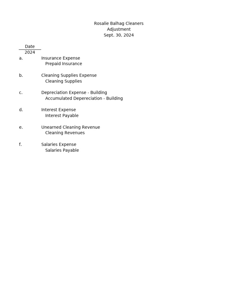 Rosalie Balhag Cleaners Financials 2024 | PDF | Expense | Equity (Finance)